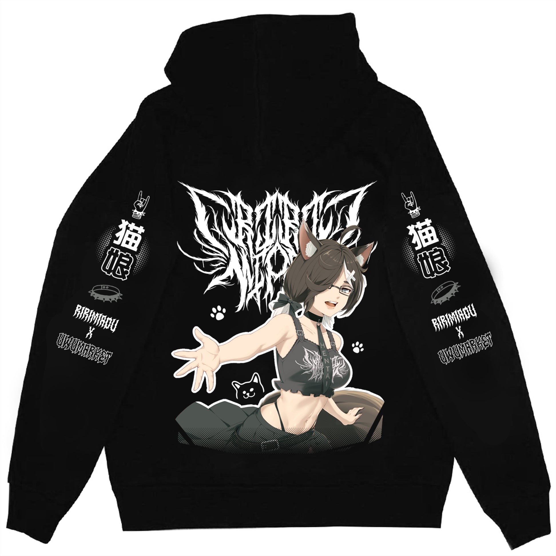 Riri Miaou Cat Metal Hoodie – UwU Market