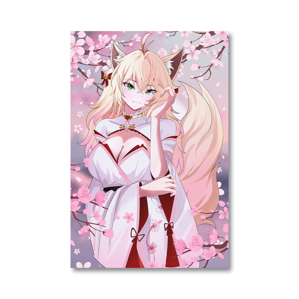 AlliKatMarie "Sakura Wolf" Poster – UwU Market