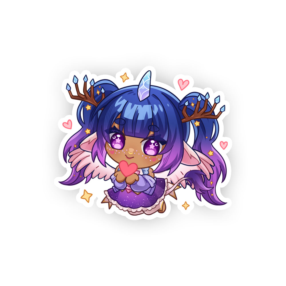 Sona Stargazer Chibi Love Sticker – UwU Market