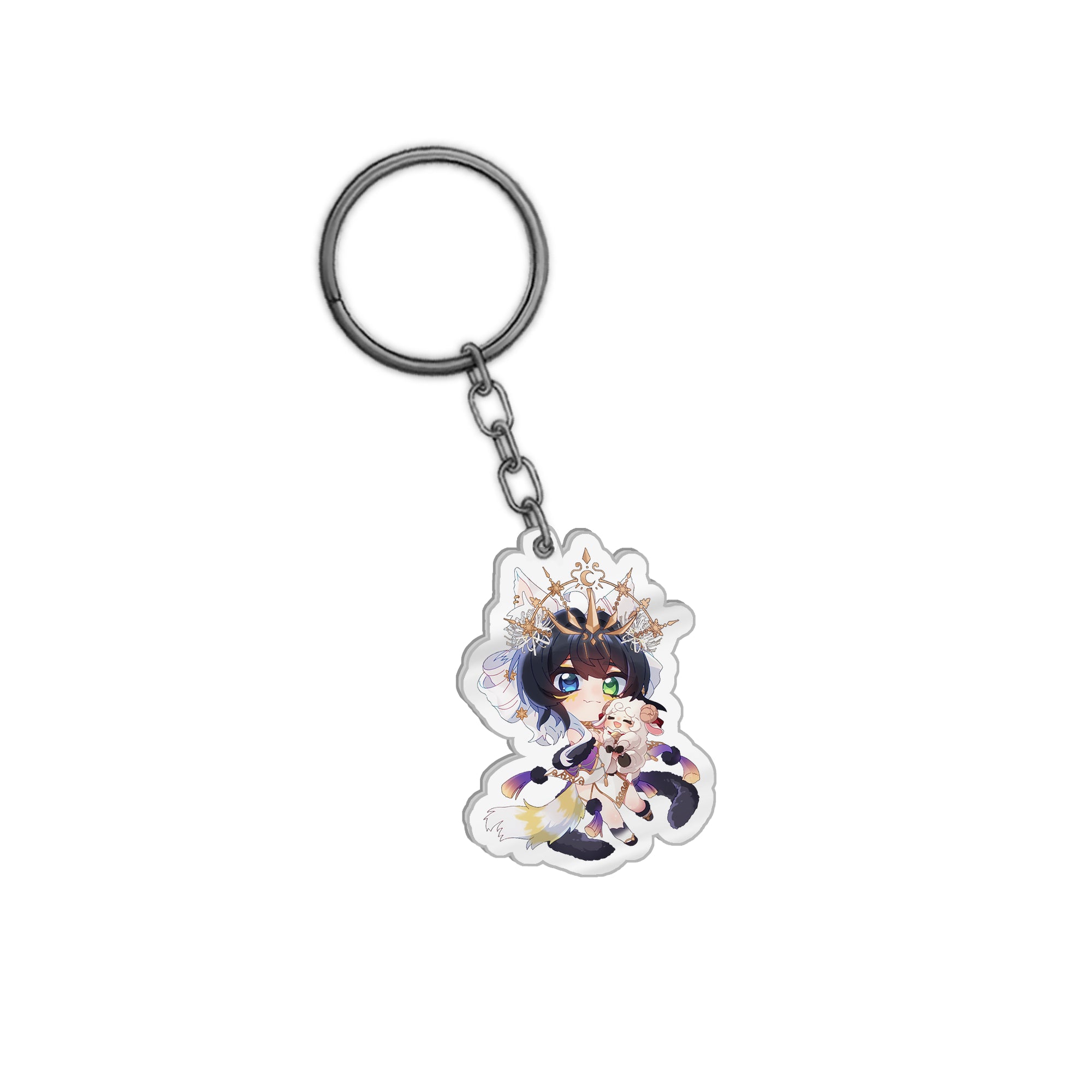 Winterwolve Wolf and Sheep Cuddle Keychain – UwU Market