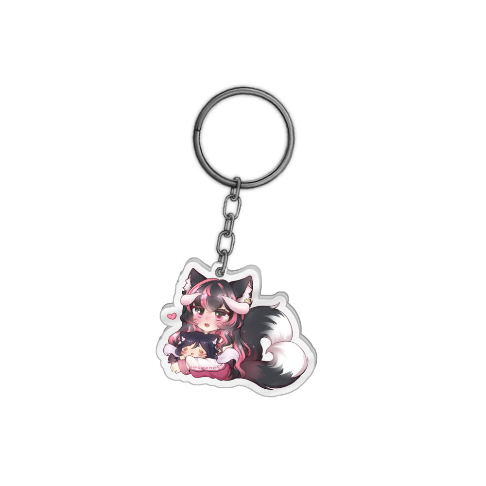 Asakifox Chibi Cuddle Keychain – UwU Market