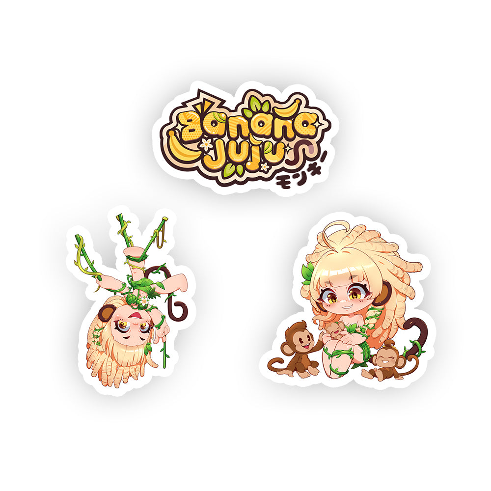 BananaJuju 'Monkey' Sticker Pack – UwU Market