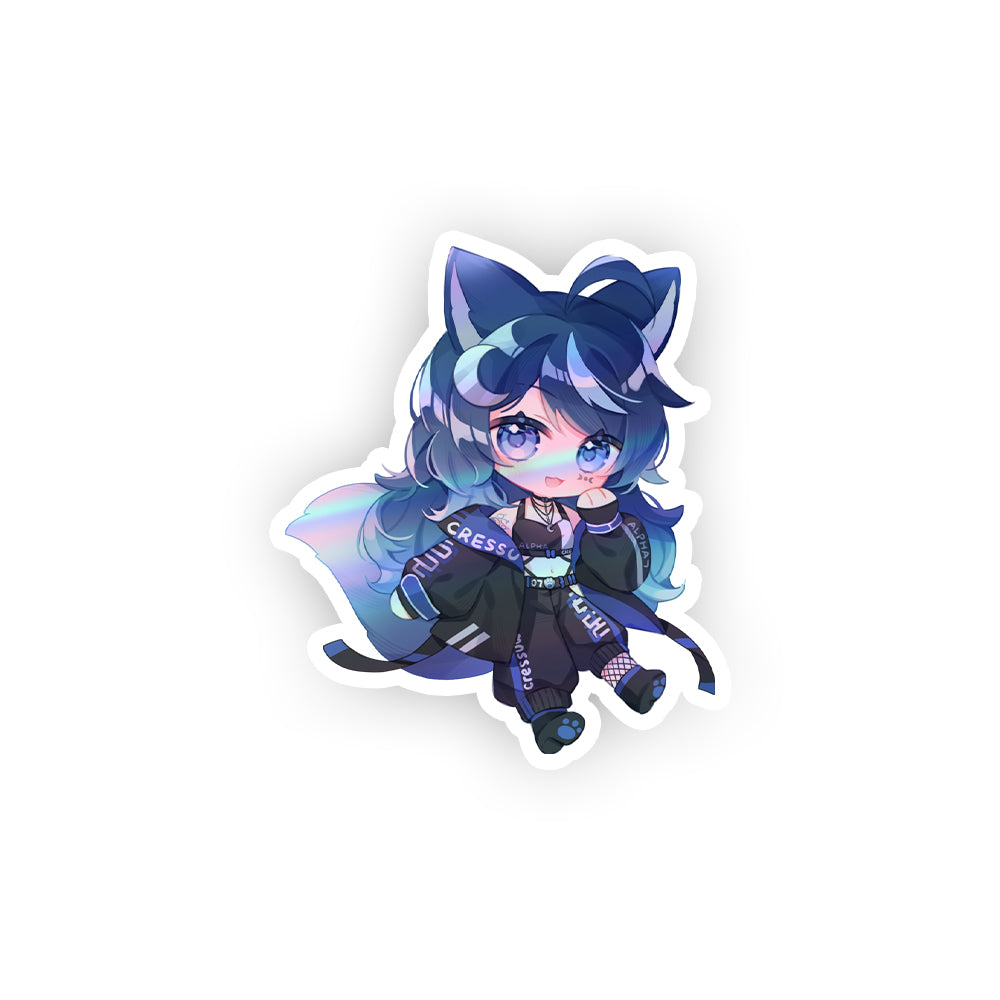 Cressuwulf Alpha Wulf Holographic Sticker – UwU Market