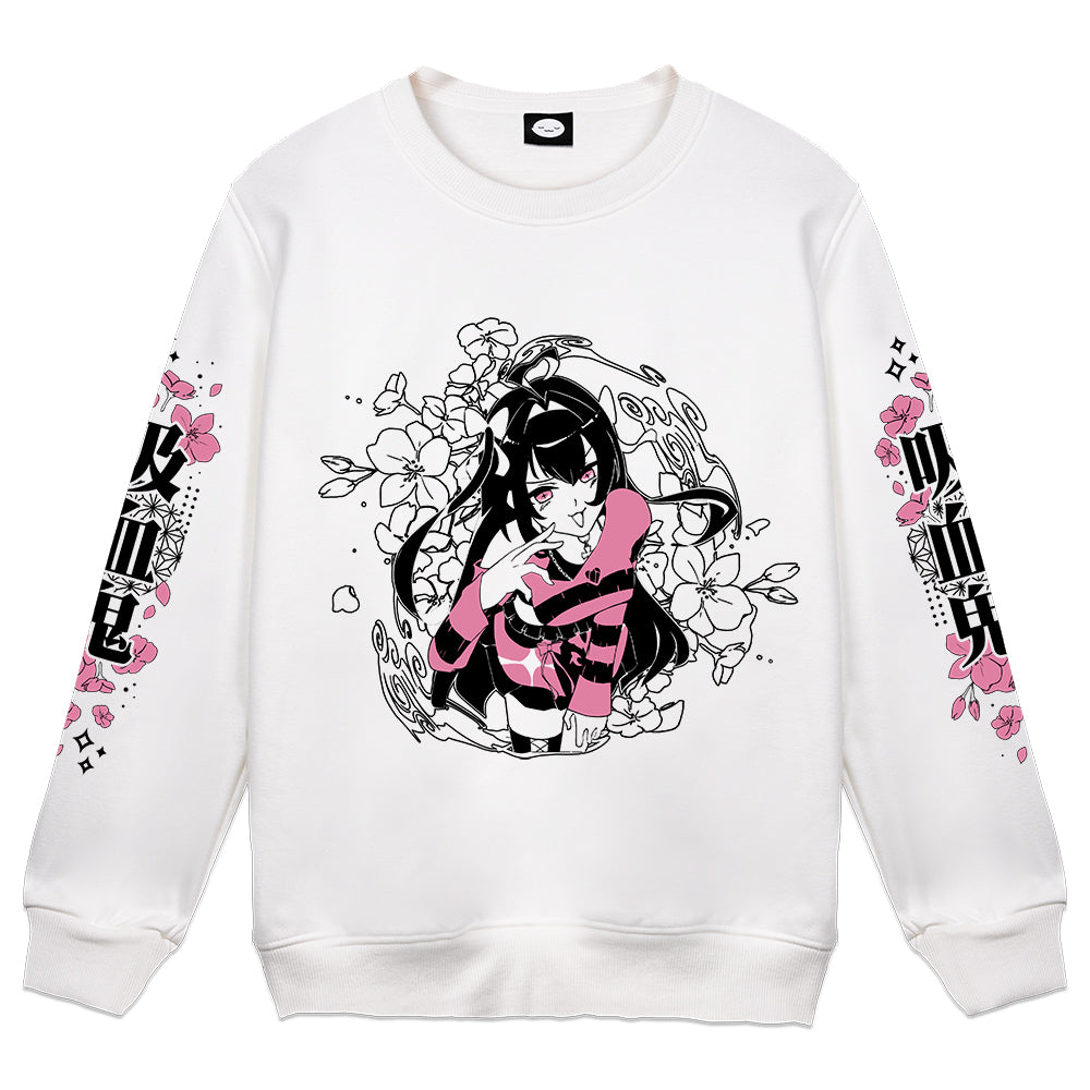 Cuptire "Sakura Bomb" Crewneck - White – UwU Market