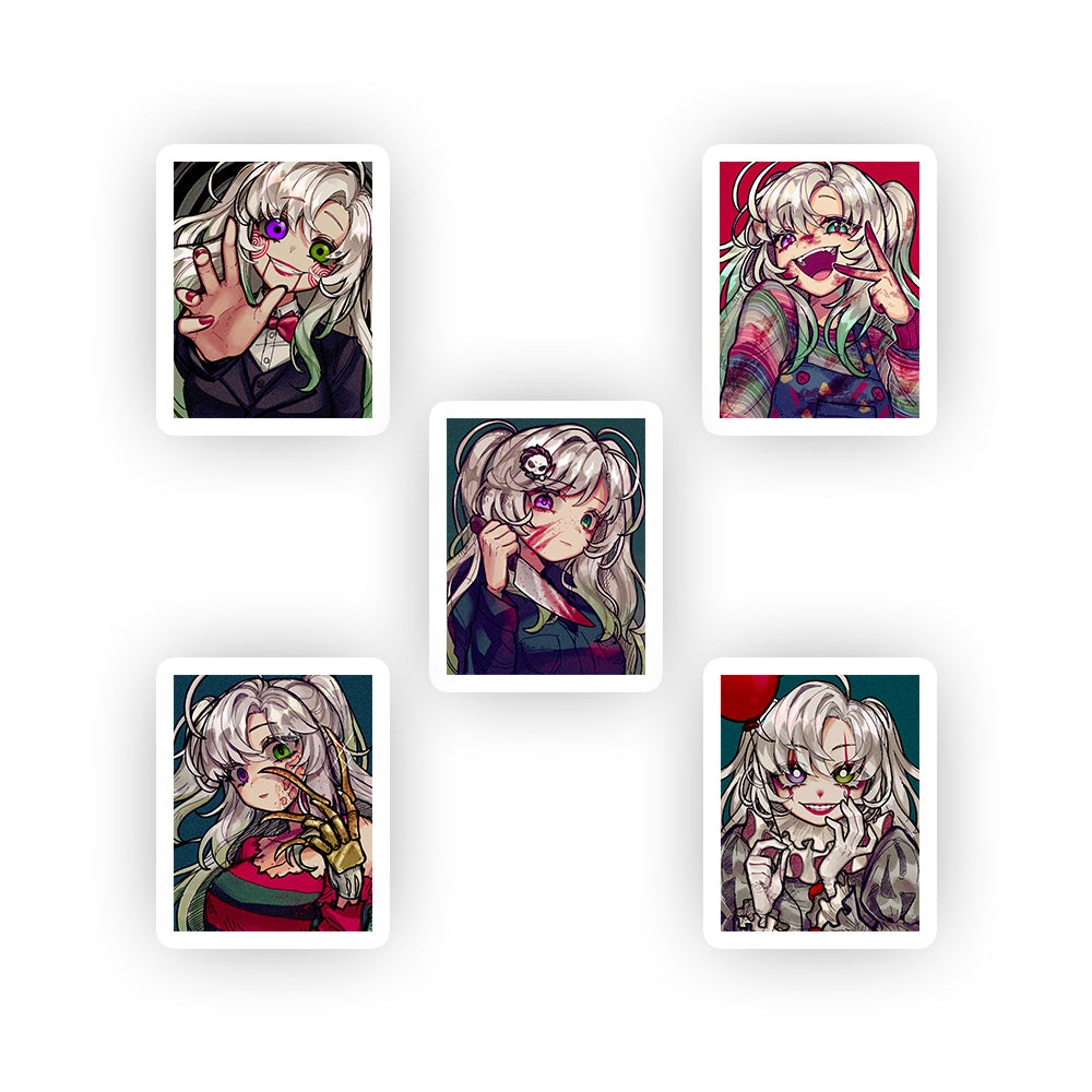 HanaYoshida Horror Sticker Pack – UwU Market