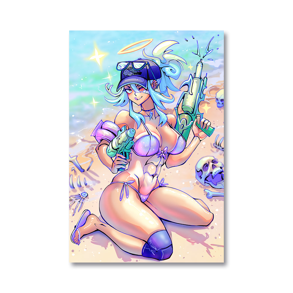 HonekoAo Summer Splash Poster – UwU Market