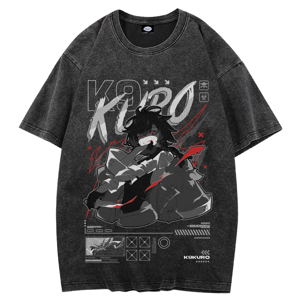 K9KURO Acid Wash T-Shirt – UwU Market