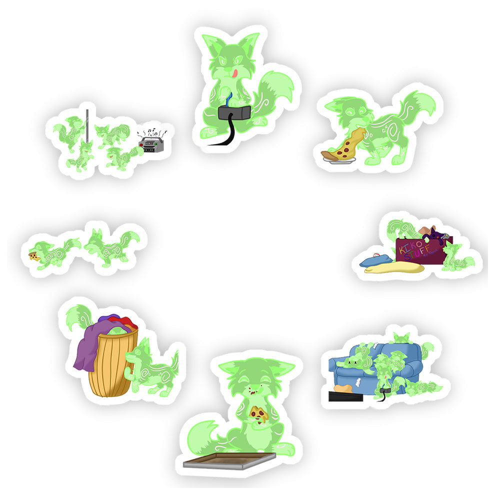Katsune "Kiko Party 2" Sticker Pack – UwU Market