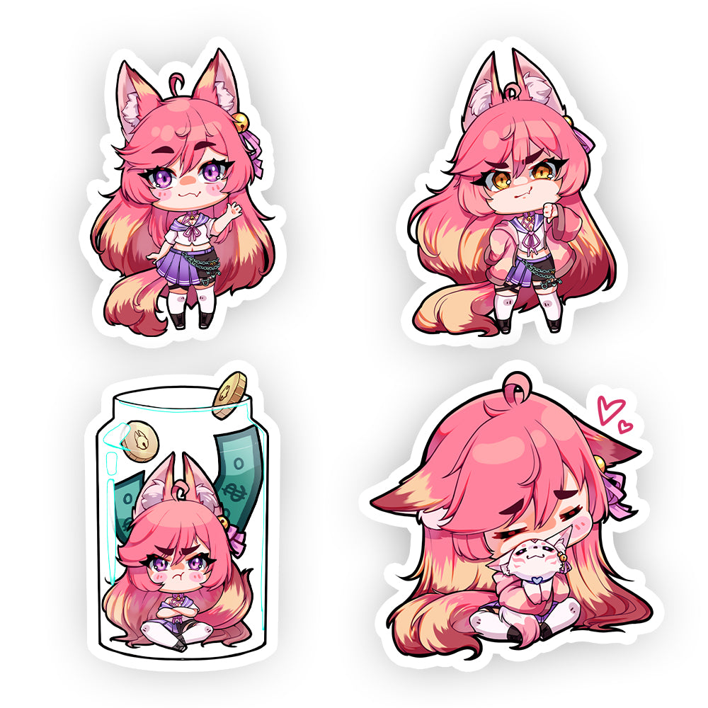 Kitsunero Chibi Sticker Pack – UwU Market