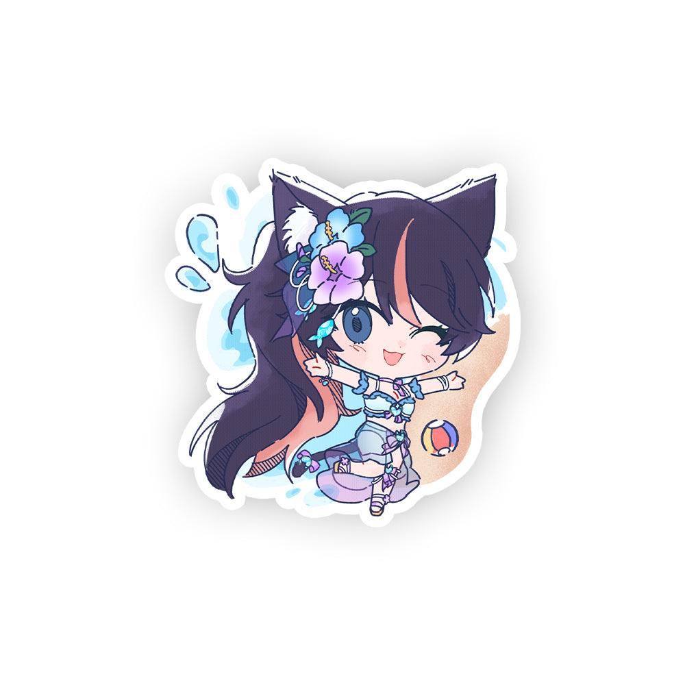 MariaLatte Chibi Beach Day Sticker – UwU Market
