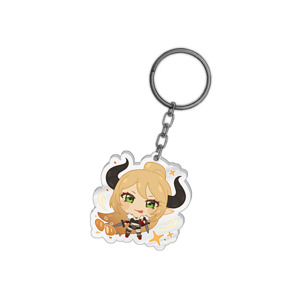 Mora_Vtuber Baguette Chibi Keychain – UwU Market