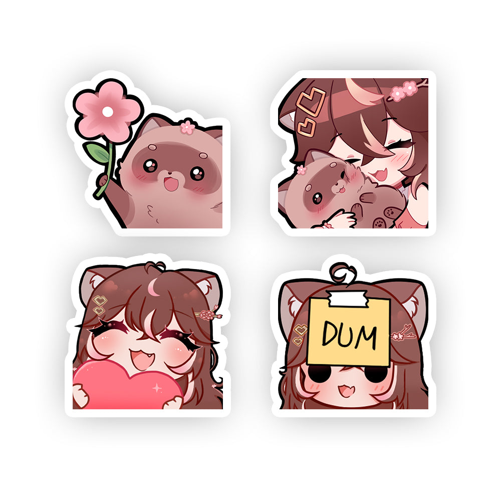 Nulachu Tanuki Sticker Pack – UwU Market