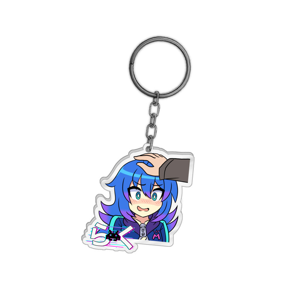 Raku Head Pat Keychain – UwU Market