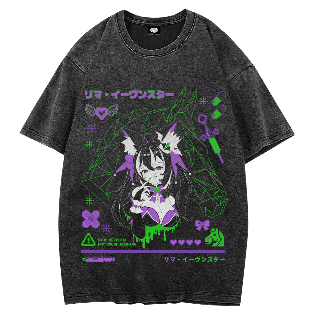 Rima Evenstar Acid Wash T-Shirt – UwU Market