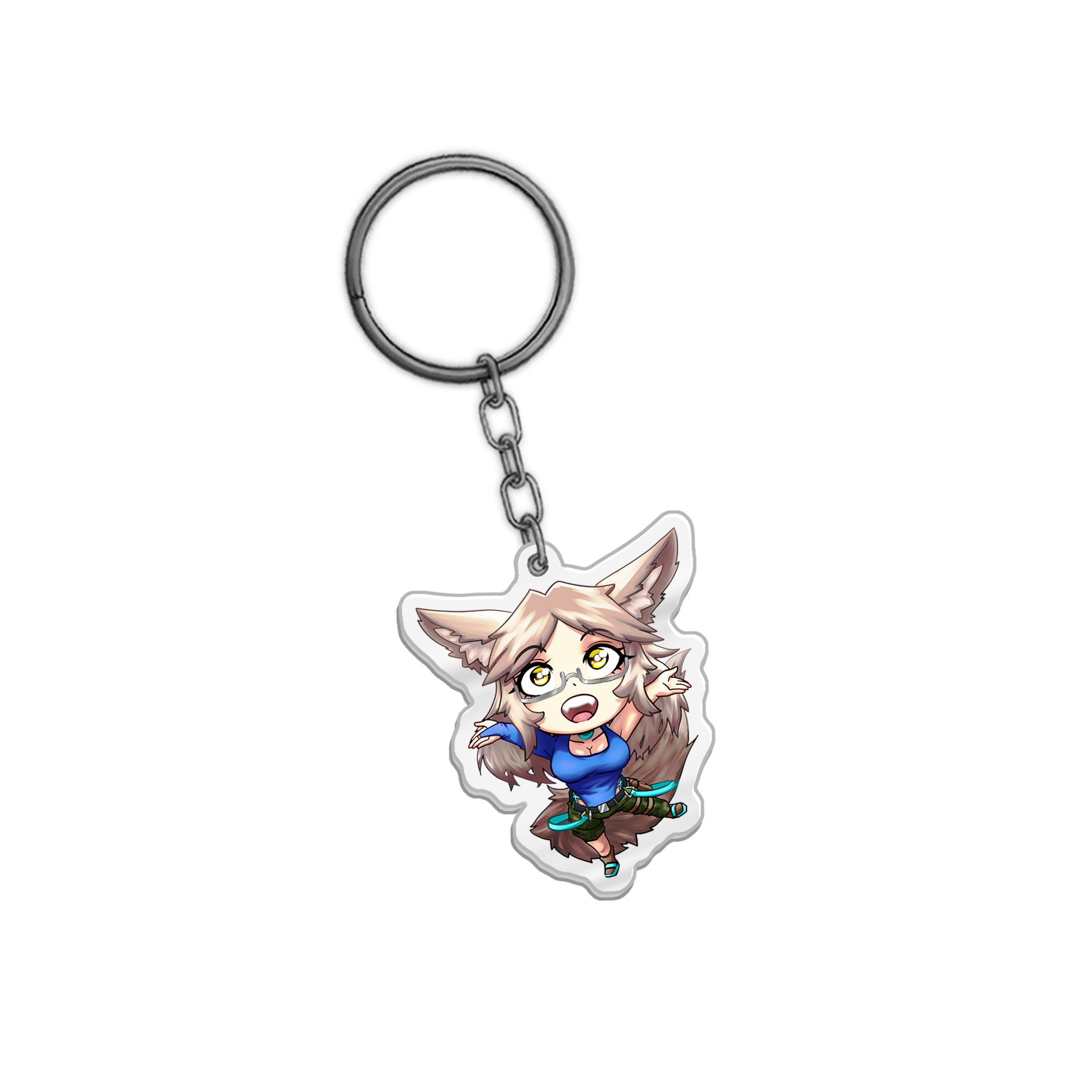 Sandy Lightning ‘Chibi Yay-sune’ Keychain – UwU Market