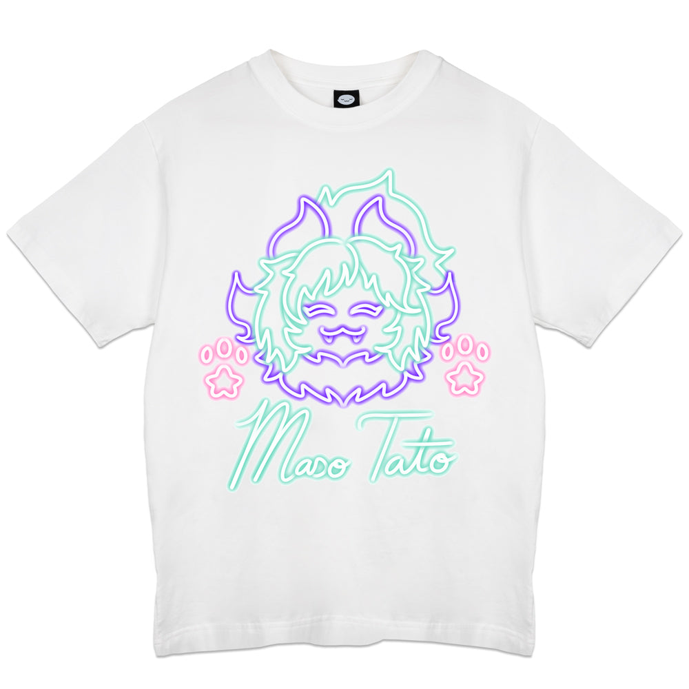 MasoTato Neon Light T-Shirt (White) – UwU Market
