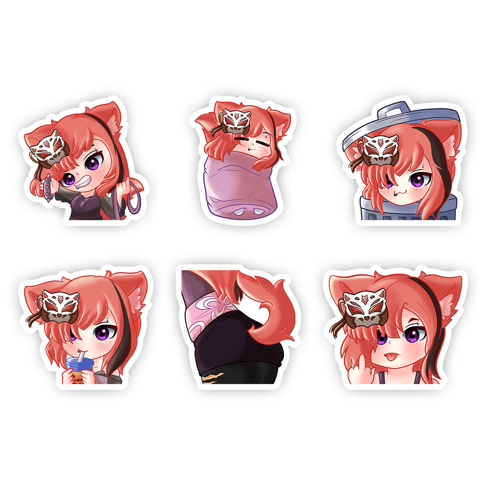 aWildKitsune Emote Sticker Pack – UwU Market
