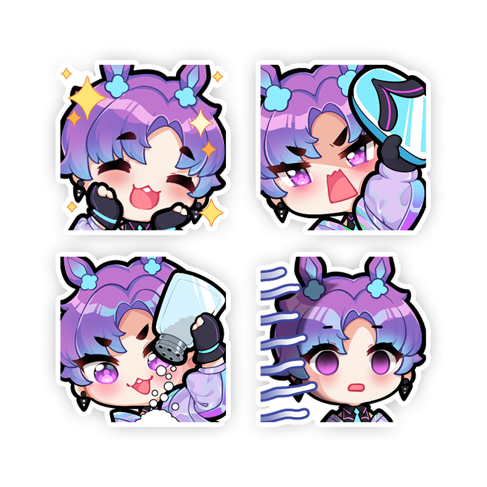 NeonQuin Emote Sticker Pack – UwU Market