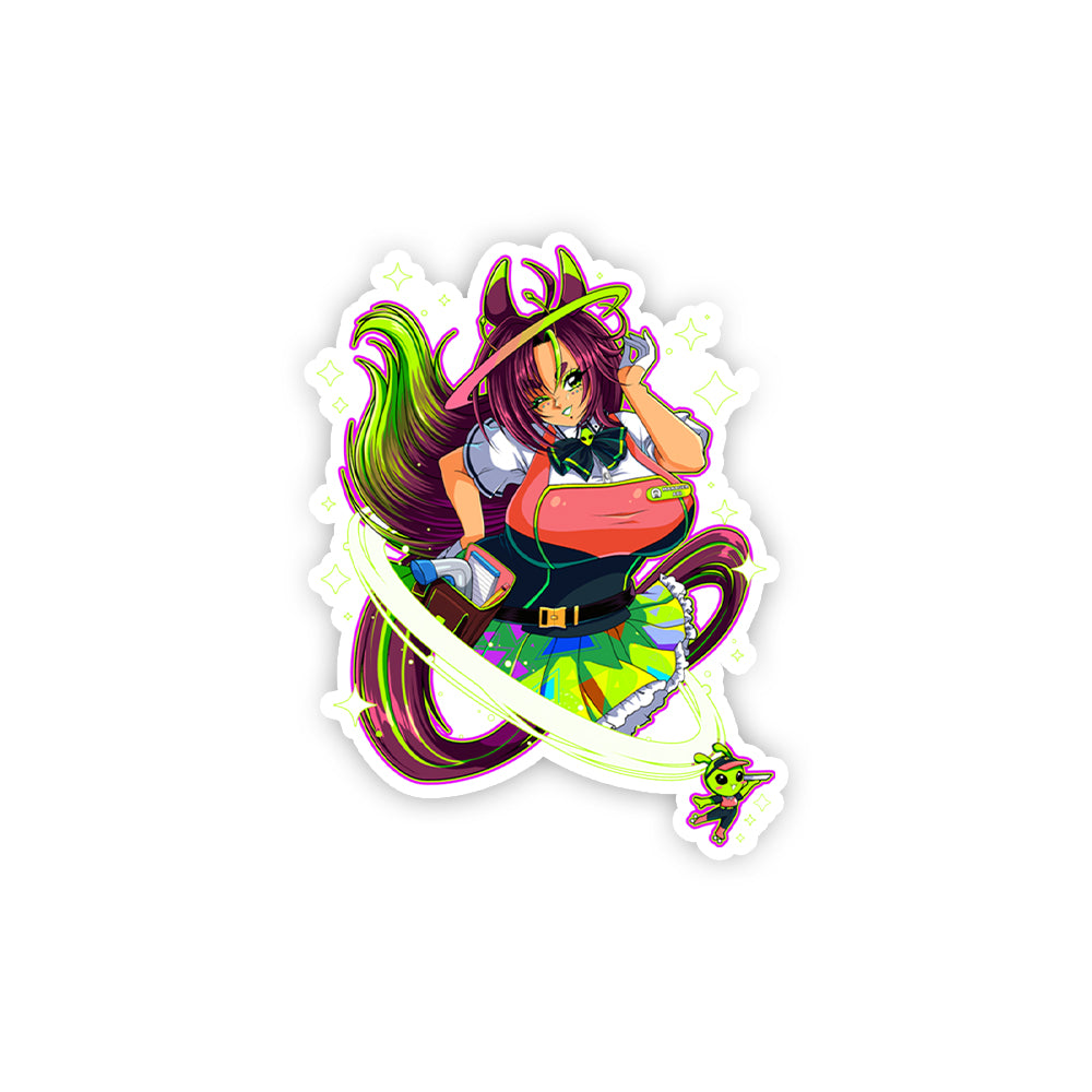 Abi Alien 'Retro Anime' Sticker – UwU Market