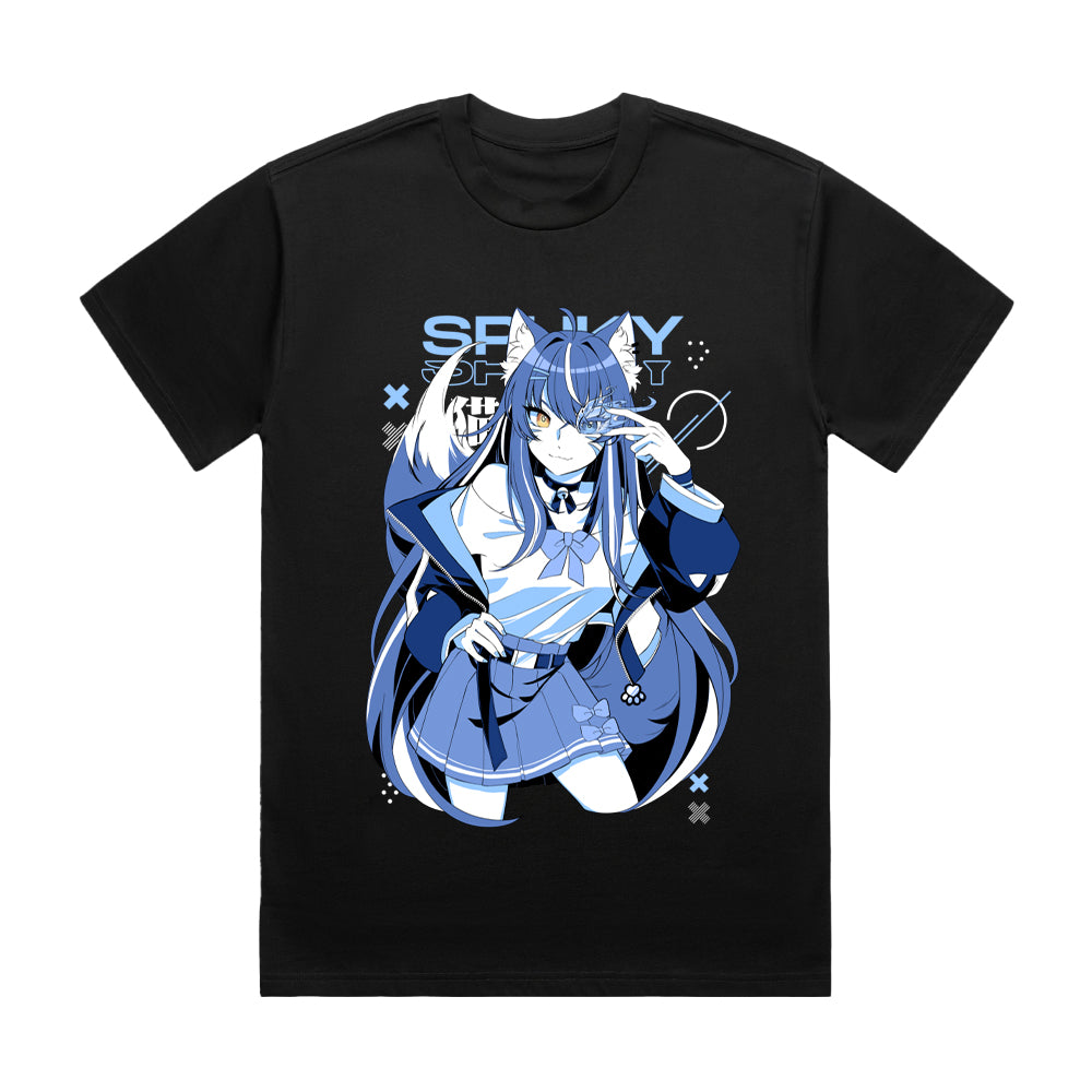 SpukyCat Blue Flame T-Shirt V.2 – UwU Market