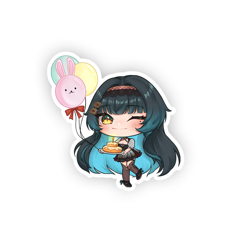 Tenebria Rose "2025 Birthday" Sticker – UwU Market