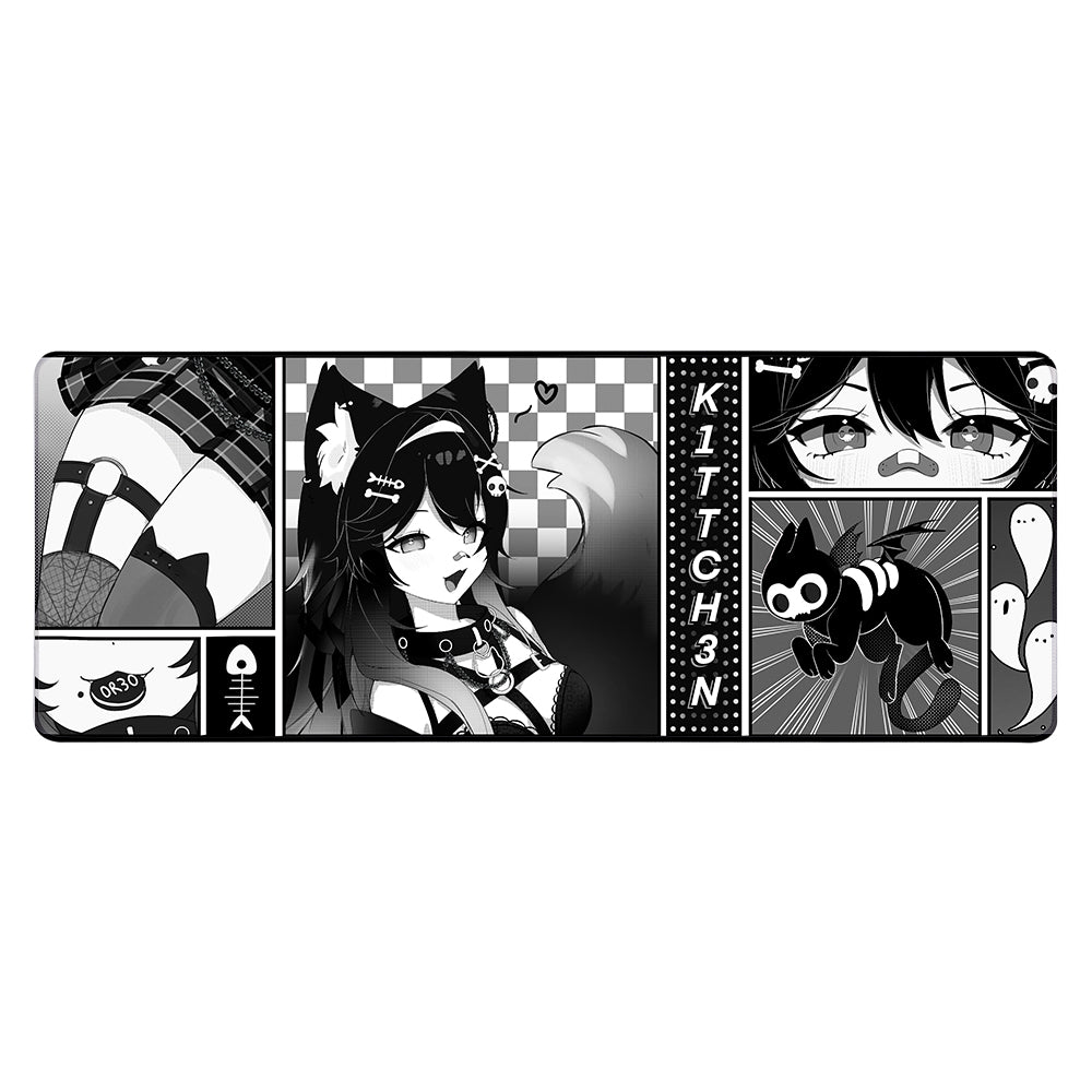 k1ttch3n XL Manga Mousepad – UwU Market