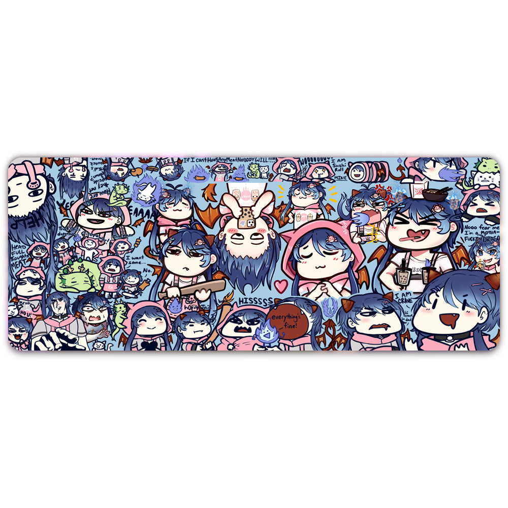 VIVICHANTHEDRAGON Personalities XL Mousepad – UwU Market