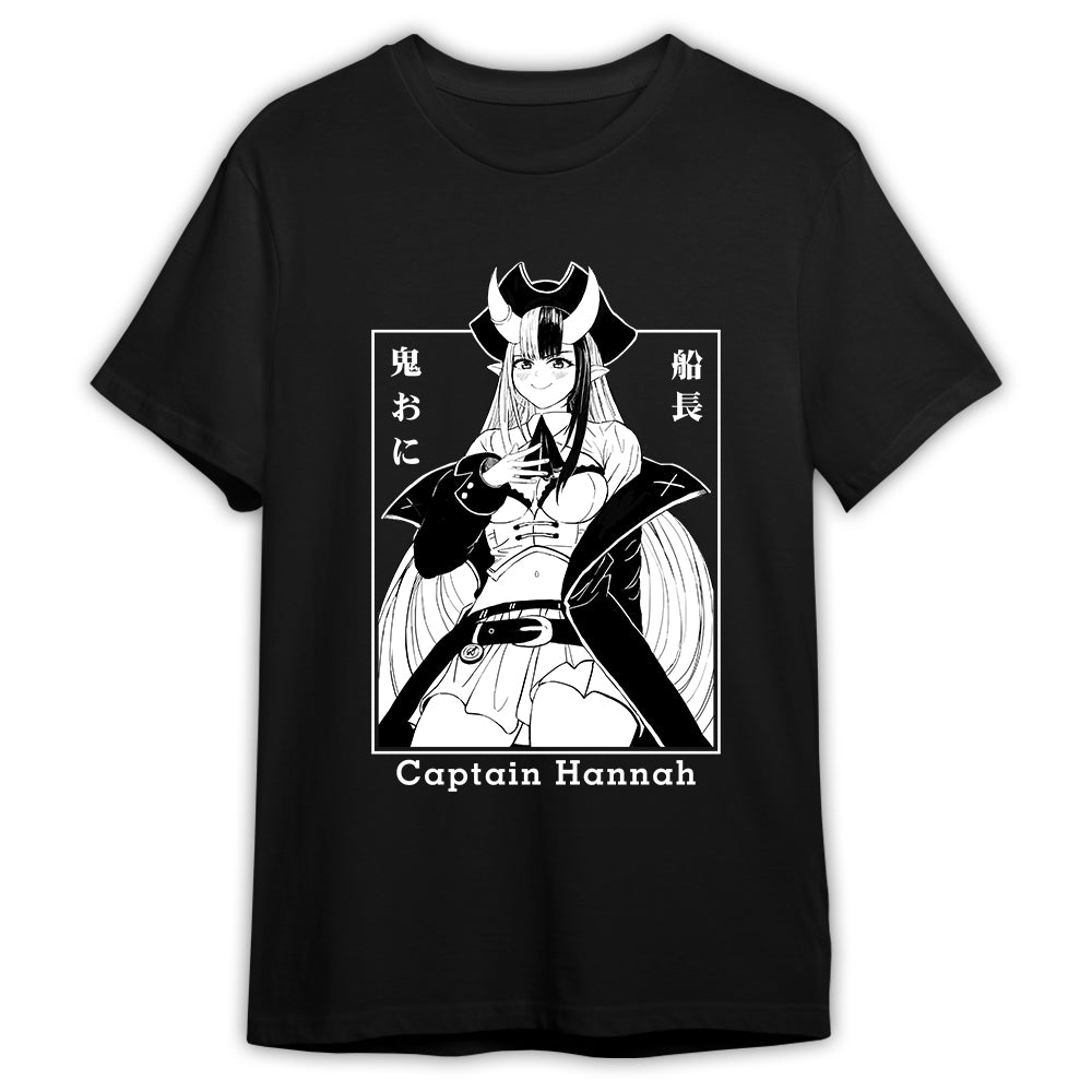 Captain Hannah Anime Streetwear T-Shirt – UwU Market