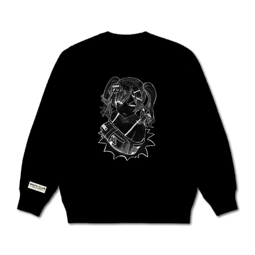 Waifu Club Chalkboard Crewneck - Black – UwU Market