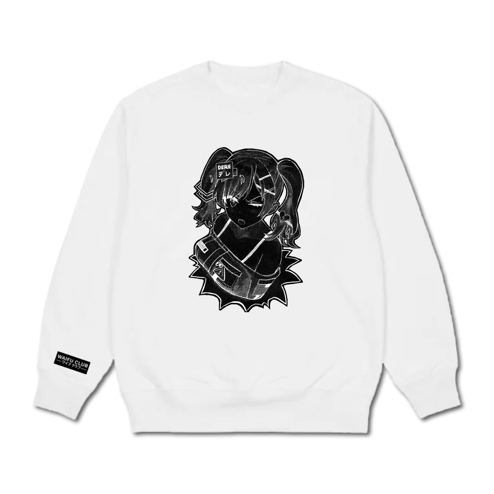 Waifu Club Chalkboard Crewneck - White – UwU Market